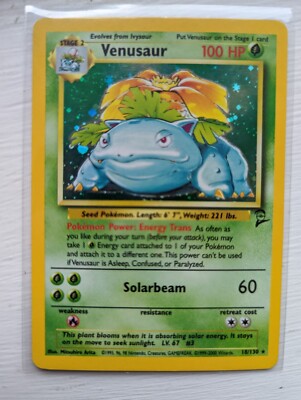 Venusaur base set 2 mint 10 ungraded 18/130 | eBay