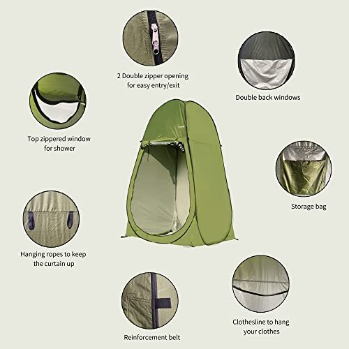 Camping Shower Tent Instant Pop Up Privacy Tents,Portable Outdoor ...