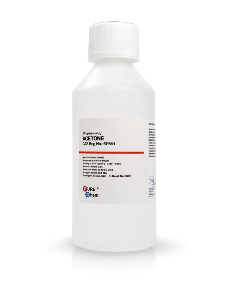 Acetone 99.8% Purity Lab Grade Quality Multi Listing Pure Chem (White ...