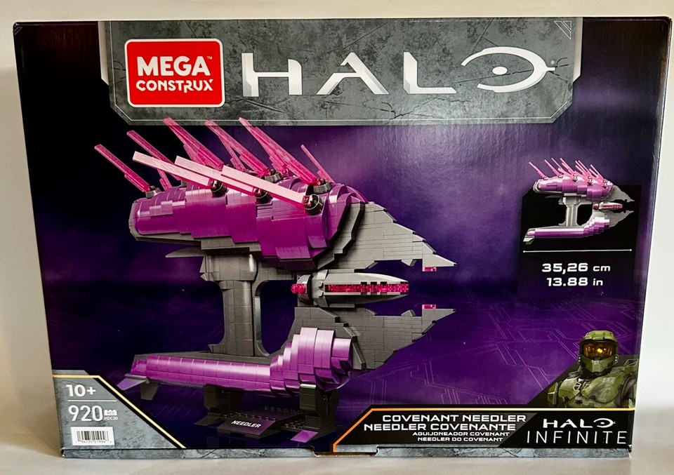 Mega Construx Halo Infinite COVENANT NEEDLER HDC 30 Building Set ~ 920 ...