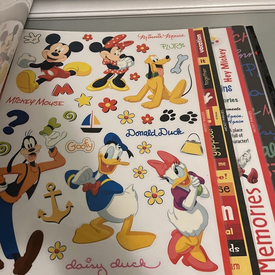 Disney Mickey Mouse & Friends Scrapbook Album & Organizer Kit New NOB ...