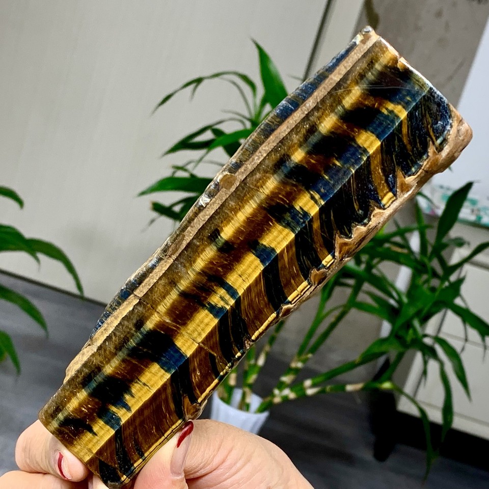 226G Natural Yellow Tiger Eye Stone Crystal Health Stone Healing ...