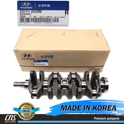 GENUINE Crankshaft for 10-15 Sonata Santa Fe Optima Sorento 2.4L OEM ...