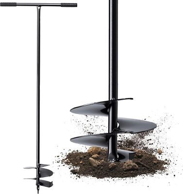 4" 6" 8" Manual Hand Earth Auger Fence Post Drill Soil Digger Hole ...