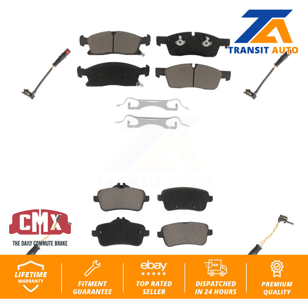Front Rear Ceramic Disc Brake Pad Wear Sensor Kit For Mercedes-Benz ...