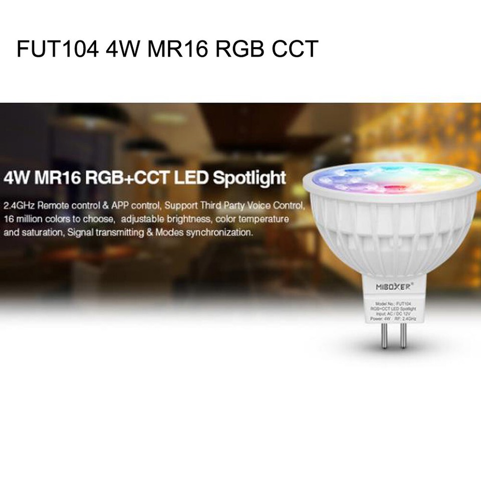 MiLight MIBOXER 2.4G GU10 E14 E27 CCT RGB+CCT Smart Led Bulb Lamp light ...