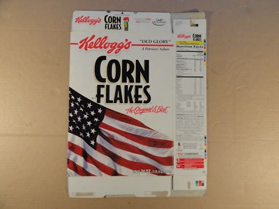 Corn Flakes 2003 American Flag Cereal box | eBay
