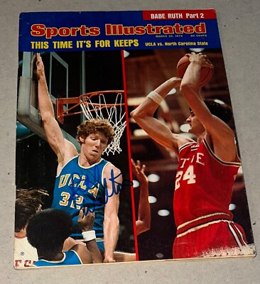BILL WALTON SIGNED SPORTS ILLUSTRATED MAGAZINE AUTOGRAPHED MARCH 25 ...