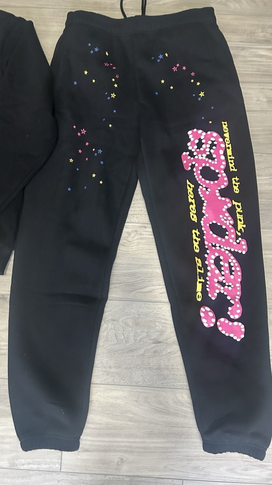 Sp5der V2 Black Full Set Hoodie And Sweatpants Size Small Brand New ...