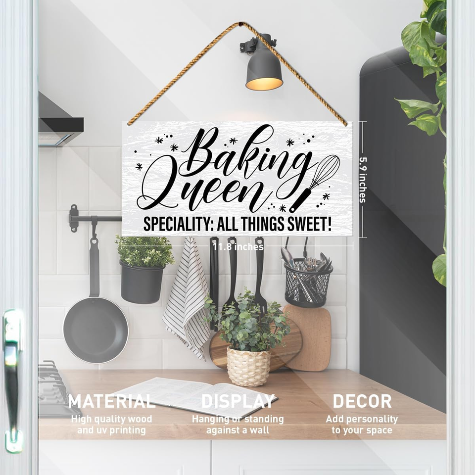 Kitchen Baking Wood Sign Gifts, Birthday Christmas Mothers Day Cooking ...