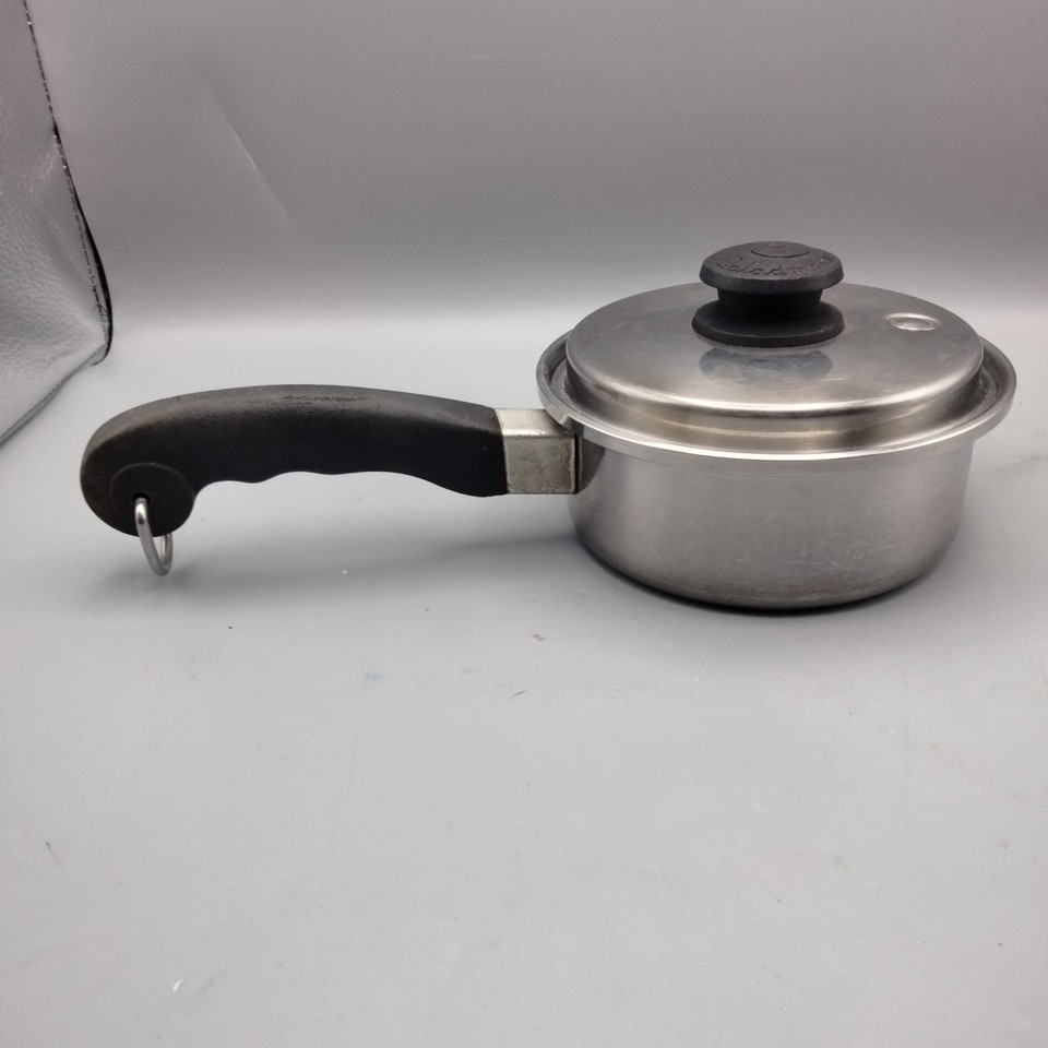 SaladMaster 1 Qt 7” Sauce Pan Stainless Steel With Vapo Lid 18/8 Tri ...
