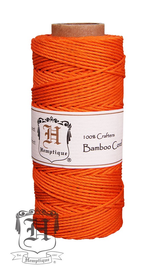 1MM Polished Bamboo Twine Hemptique Cord Macrame Eco String 20lbs ...