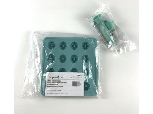 Pampered Chef Fluted Candy Molds 1608 & Chocolate Drizzler 1458 ...