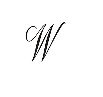 FANCY SCRIPT SINGLE LETTER OR LETTERS (YOU CHOOSE) TEMPLATE STENCIL ...