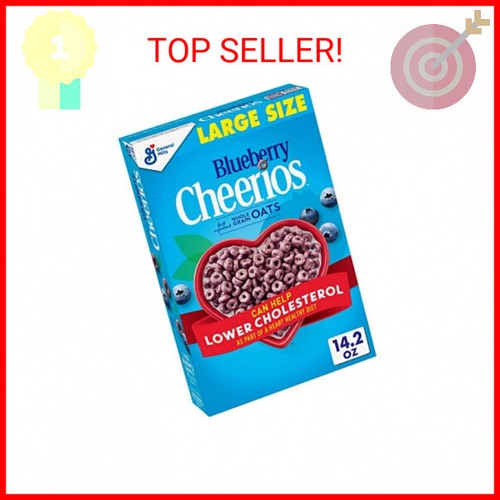 Blueberry Cheerios, Heart Healthy Cereal, Large Size, 14.2 OZ | eBay