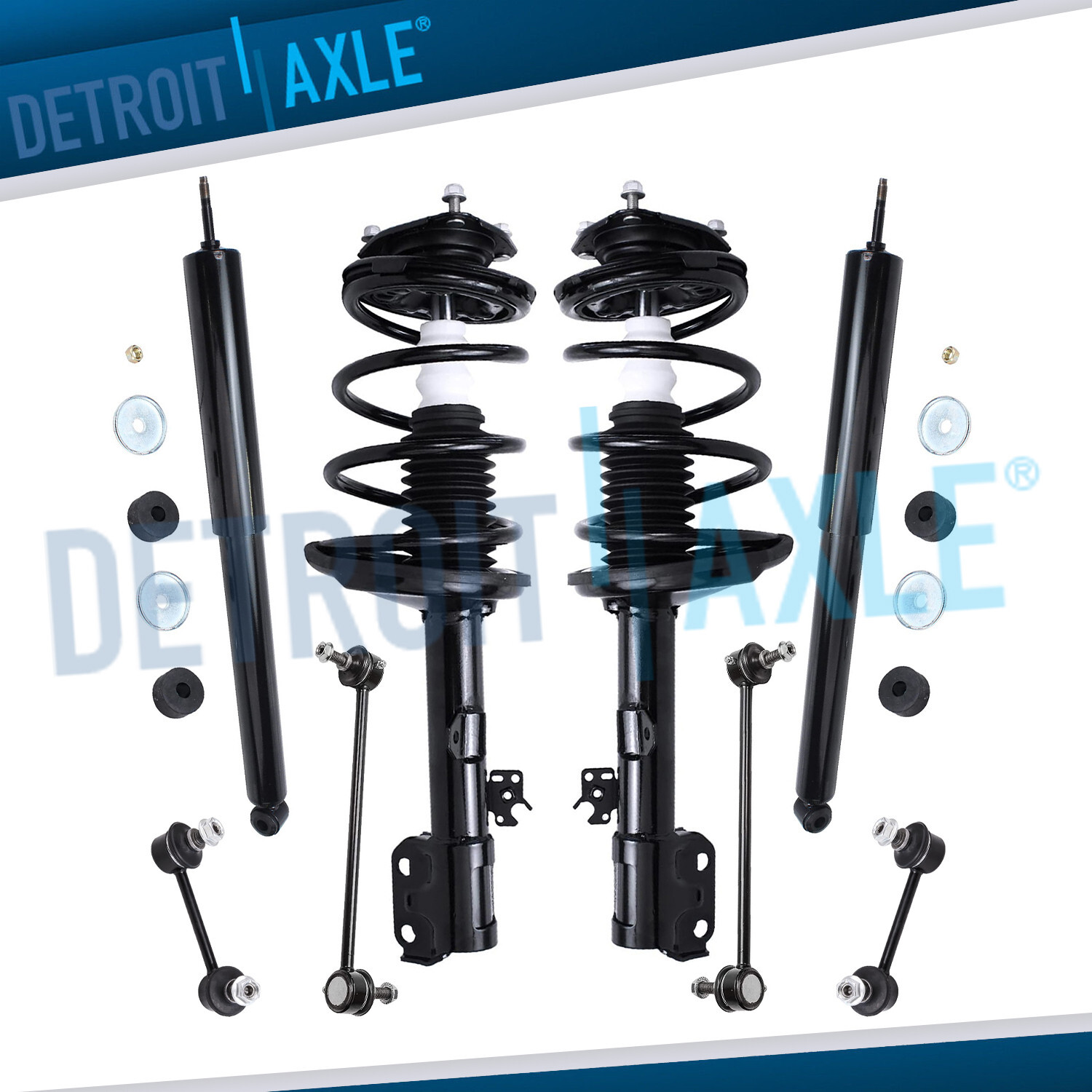 Front Struts w/ Coil Spring Rear Shocks Suspension Kit for 2001 2002 ...