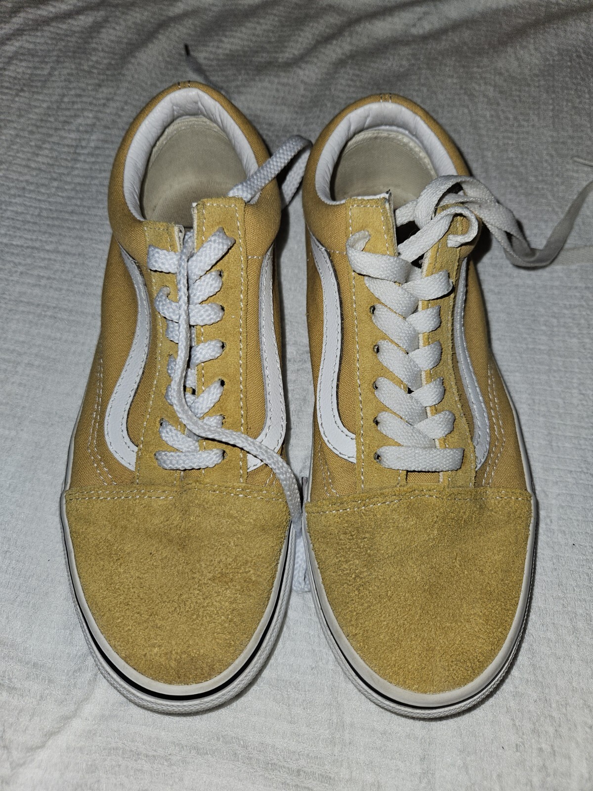 Vans Mustard Yellow Suede Skateboard Shoes #500714 Wo… - Gem