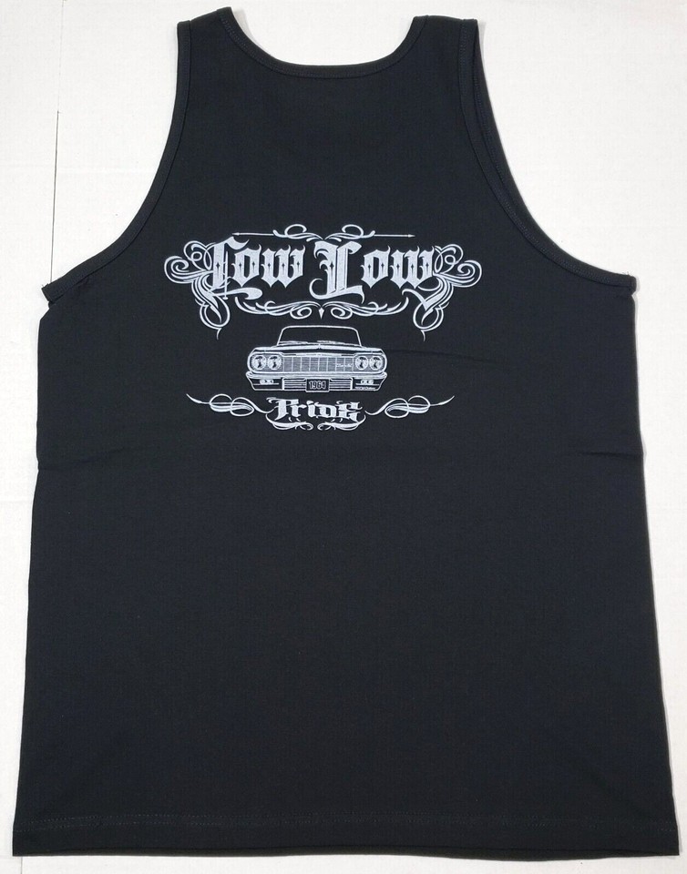 LOWRIDER Tank Top T-shirt Low Rider Urban Streetwear Vest Black New | eBay