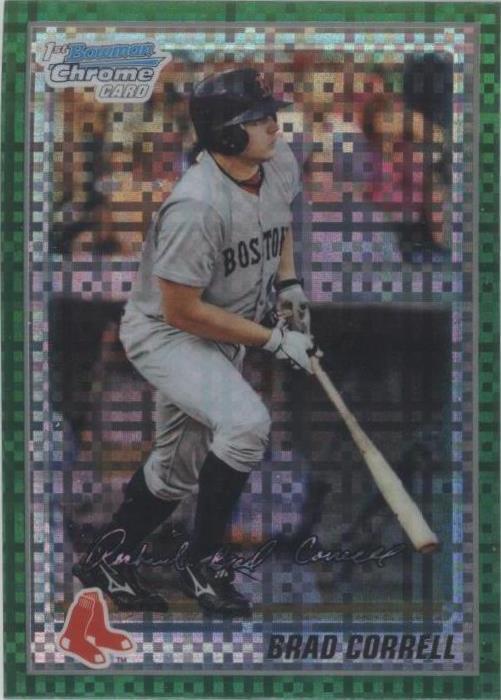 2010 Bowman Chrome - Prospects Brad Correll #BCP172 Green X-Fractor (RC ...