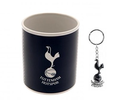 OFFICIAL TOTTENHAM HOTSPUR SPURS FC CERAMIC MUG AND KEYRING GIFT SET ...