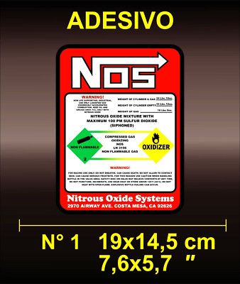 Adesivi Sticker NOS BOMBOLA TANK | MAZDA TOYOTA HONDA BMW TUNING JDM NX ...