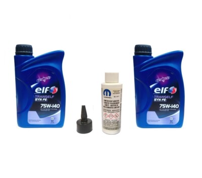 LOCKING AXLE (w/LIMITED SLIP) SERVICE KIT FLUID 2L ELF 75W-140 + MOPAR ...