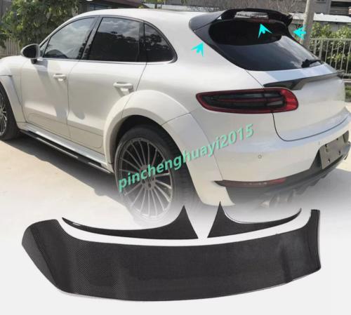 For Porsche Macan 2018-2023 Real Carbon Fiber Rear Roof Spoiler Wing ...