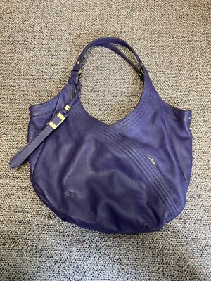 OR Yany Handbag Purse Hobo Purple 2 Handle Zipper Pockets | eBay