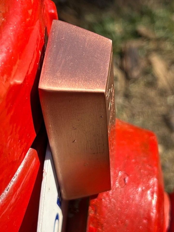 1 lb Copper Ingot/ .999 Fine Copper/ 16 oz Trapezoid Bullion Bar ...