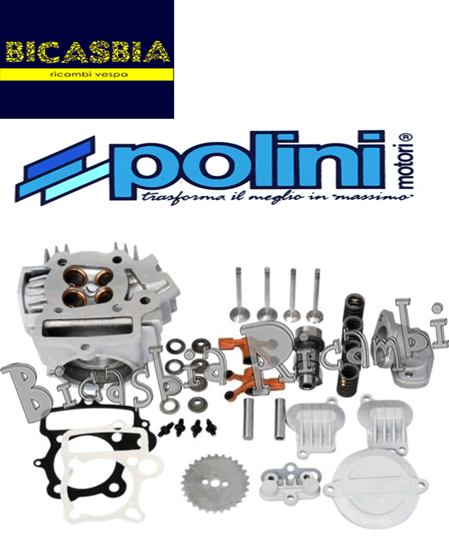 10597 - Polini 4 Valve Head Kit Minicross XP4T 110 - Minimotard XP4T ...