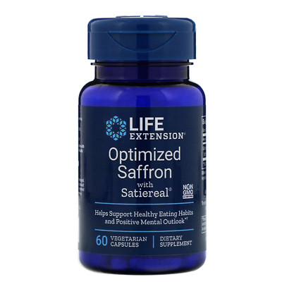 Life Extension, Optimized Saffron, 88.25 mg, 60 Vegetarian Capsules | eBay