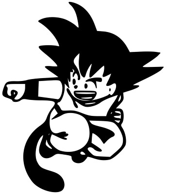 Goku,Dragon Ball ,Anime,Vinyl Decal,Sticker for Cars,Windows,Laptops ...