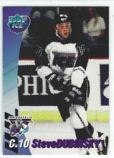 1995-96 Indianapolis Ice (IHL) Steve Dubinsky | eBay