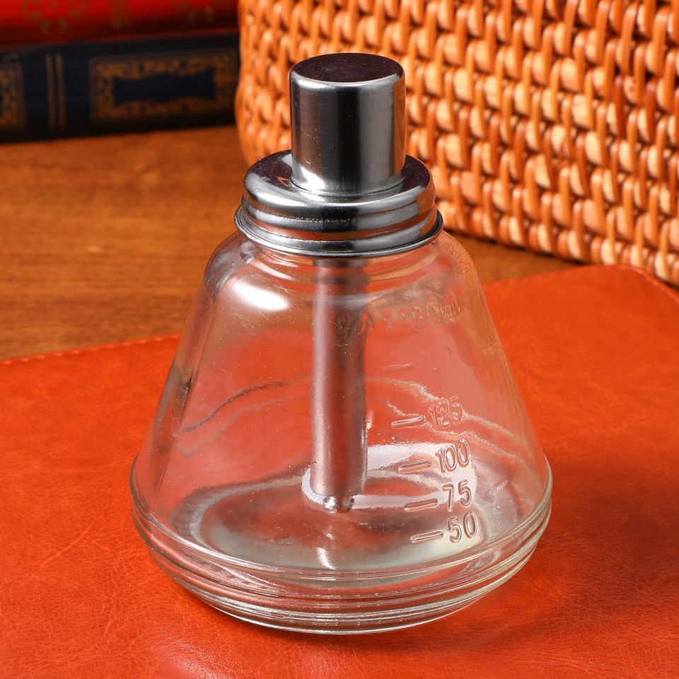 2 Count Push Glass Bottle Refillable Dispenser Pump Monomer Container ...