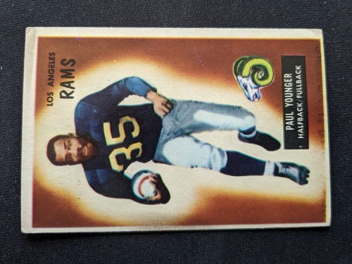 1955 Bowman Football Card # 38 Tank Younger - Los Angeles Rams (VG/EX ...