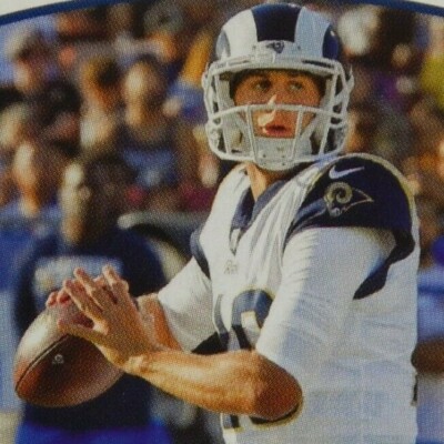 JARED GOFF ST. LOUIS RAMS NFL FOOTBALL STICKER TRADING CARD 2018 | eBay