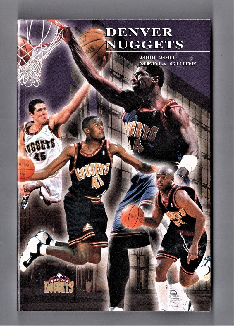 DENVER NUGGETS 2000-01 NBA MEDIA GUIDE | eBay