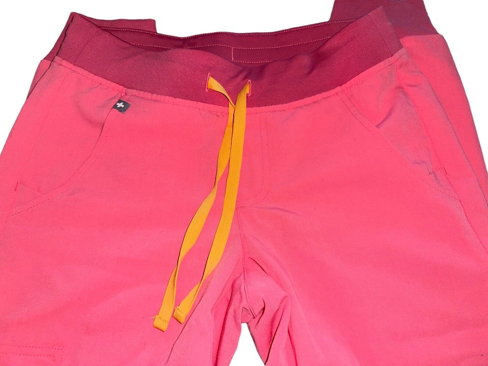 FIGS BRAND NEW Neon Pink Coral ZAMORA STYLE XS PETITE RARE LIMITED ...