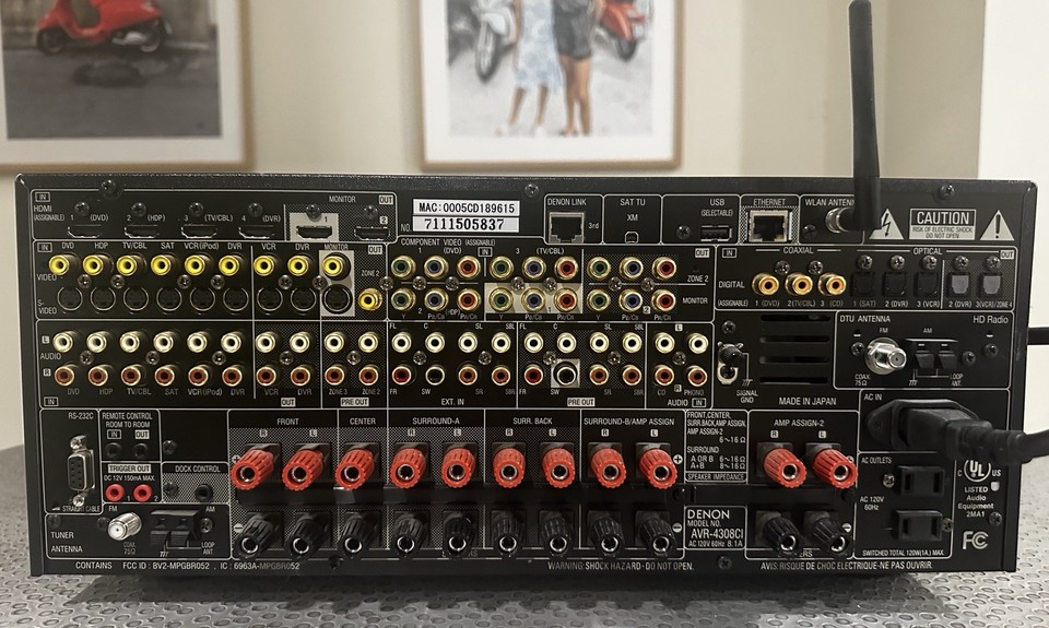 DENON (AVR-4308CI) 7.1 Channel Home Theater Receiver + HD Radio. No ...