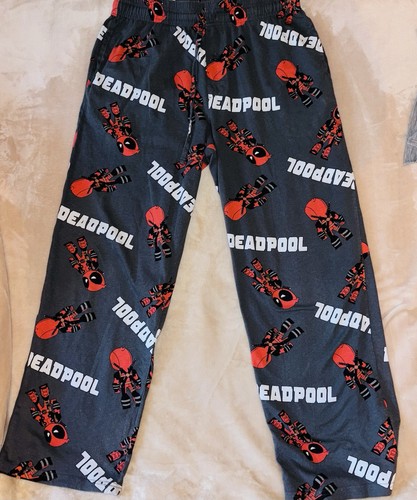 Marvel Men's Small Deadpool Grey Lounge Pant Pajama Pants Classic Cool ...