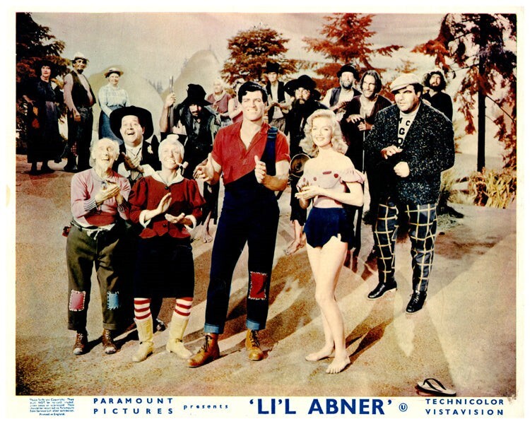 Li'L Abner Original Lobby Card 1959 Peter Palmer Leslie Parrish Stubby ...