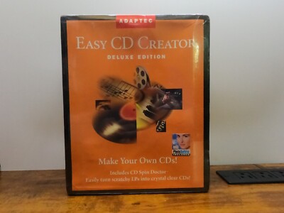Vintage ADAPTEC Deluxe Edition Easy CD Creator 1997 Factory Sealed New ...
