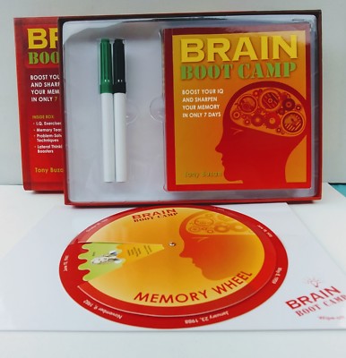 BRAIN BOOT CAMP BOOST IQ SHARPEN YOUR MEMORY 7 DAYS BUZAN 4 Piece Set ...
