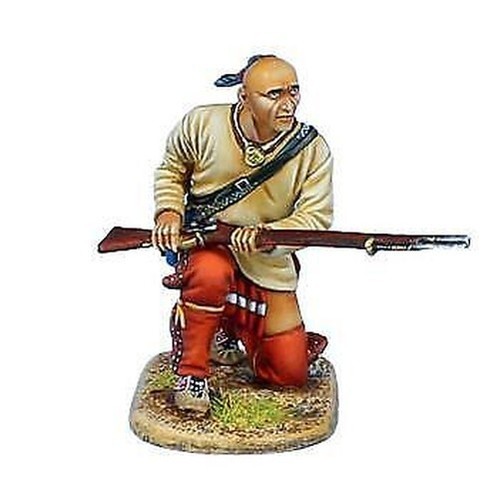 AWI100 - Woodland Indian Warrior Kneeling with Musket - AWI - First ...