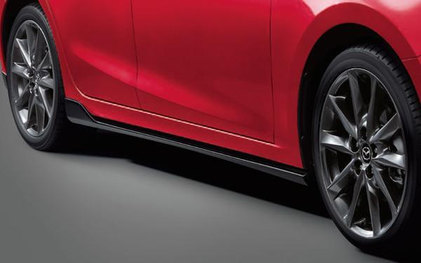 Genuine Mazda Exterior Trim Side Sill Extensions Black QBME-51-P10B-51 ...