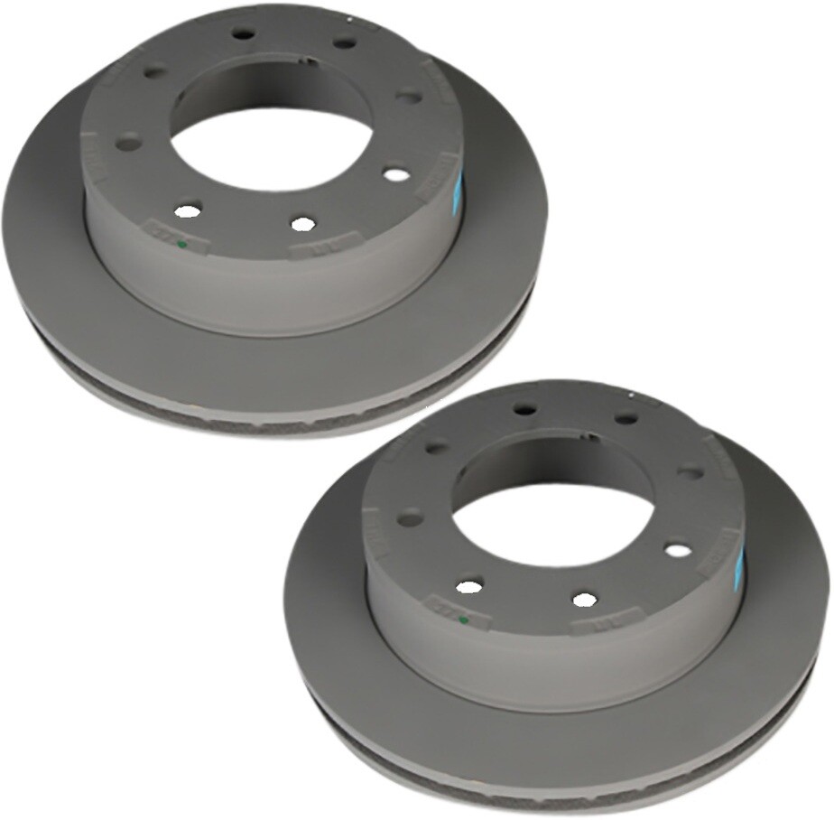 Pair Set of 2 Rear Brake Disc Rotors 330mm ACDelco GM OE For Chevy GMC ...