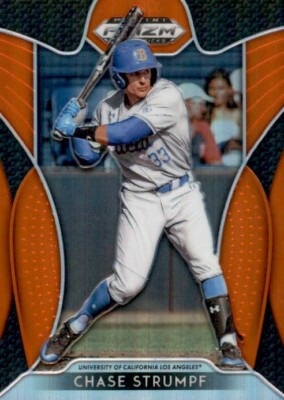 Chase Strumpf 2019 Panini Prizm Draft Picks Orange #49 Parallel Rookie ...