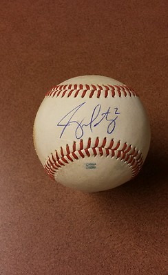 Jeremy Martinez Signed autographed baseball on used minor league ball ...