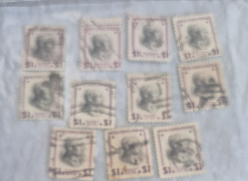 HIGH DENOMINATION US STAMPS Collection Used Lot 50+ Real Nice Unchecked ...