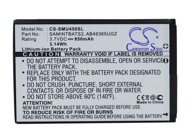 Battery for Samsung DoubleTake,Glyde 2,Intensity U450,Rogue SCH-U960 ...